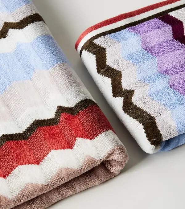 Missoni Eva Zigzag Set Of 2 Cotton Terry Towels