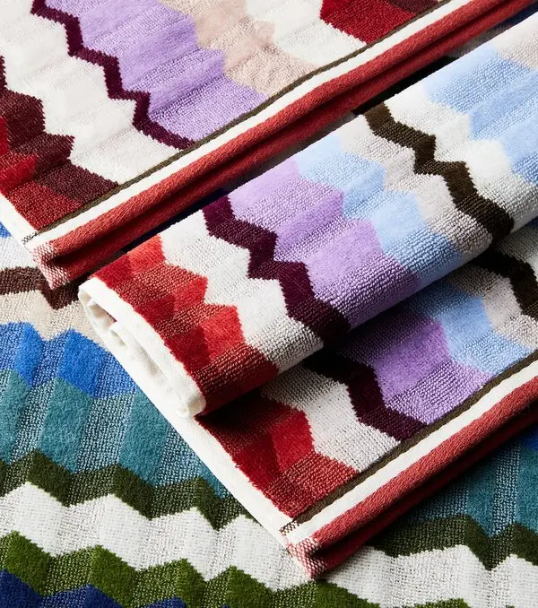 Missoni Eva Zigzag Set Of 2 Cotton Terry Towels