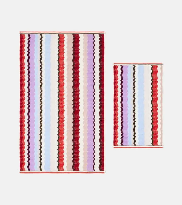 Missoni Eva Zigzag Set Of 2 Cotton Terry Towels