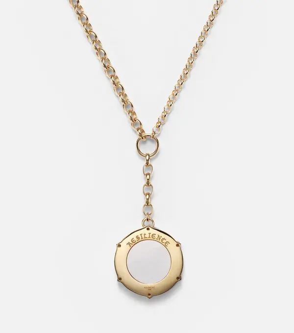 FOUNDRAE 18kt Yellow Diamond Pendant Necklace
