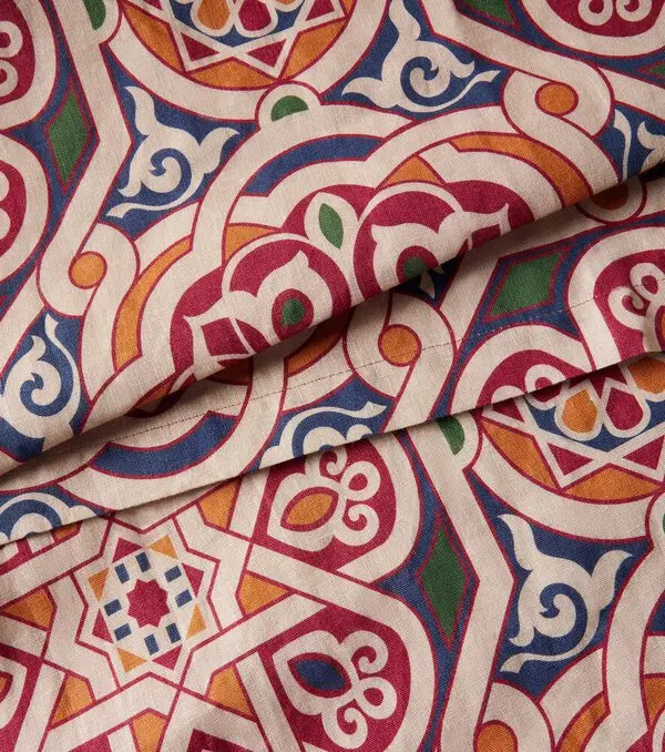 CABANA Catalina Printed Linen Tablecloth