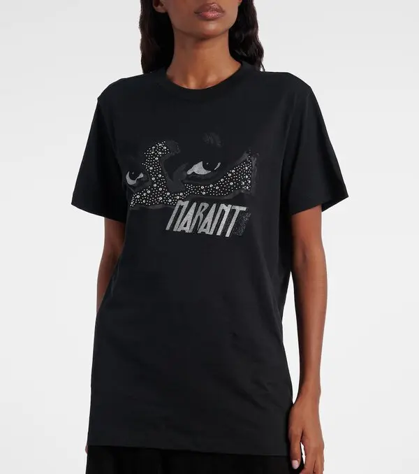 MARANT ETOILE Zoeline Printed Cotton Jersey T-shirt