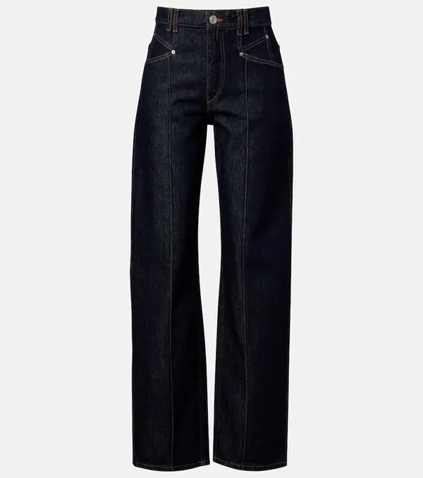 Isabel Marant Étoile Drolane High-rise Straight Jeans - Blue