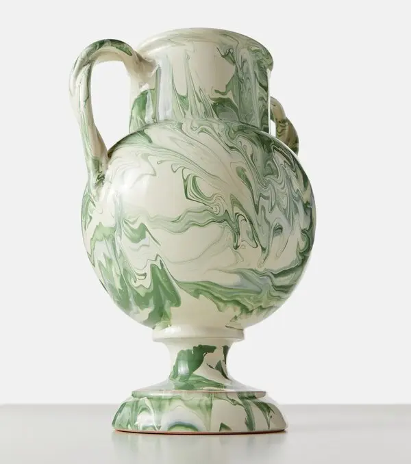 CABANA Marbled Ceramic Vase
