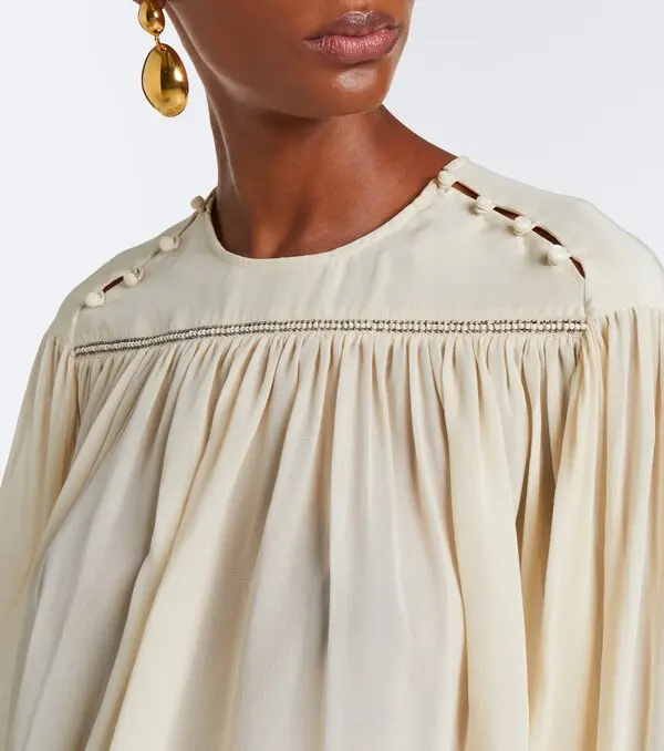 Isabel Marant Étoile Nuna Silk Blouse - White