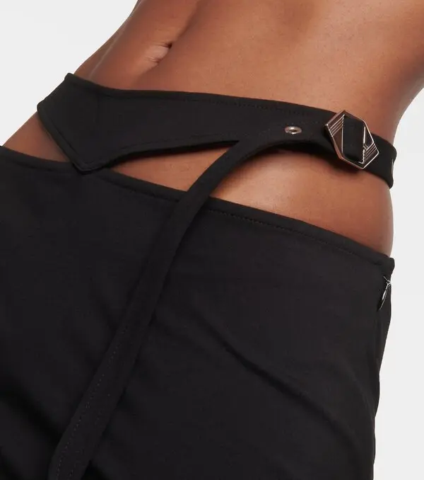 Attico Cutout Midi Skirt