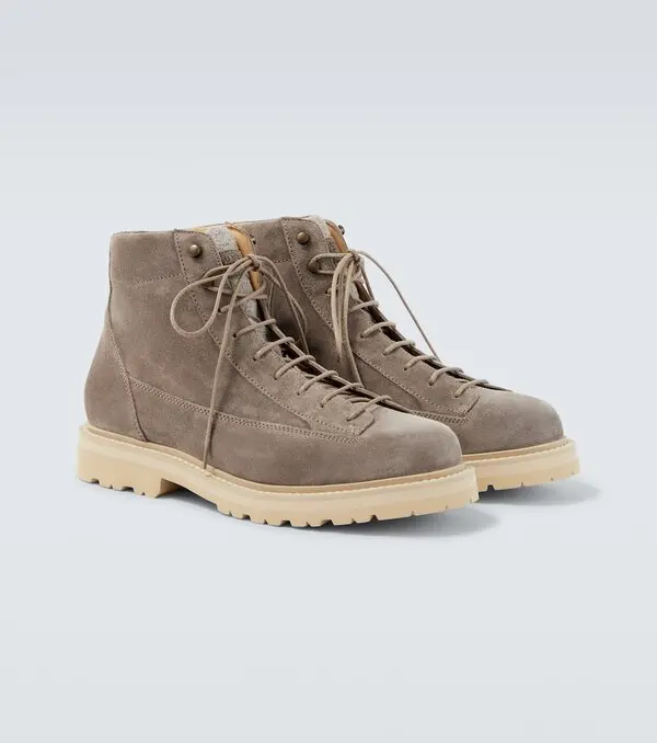 Brunello Cucinelli Suede Ankle Boots