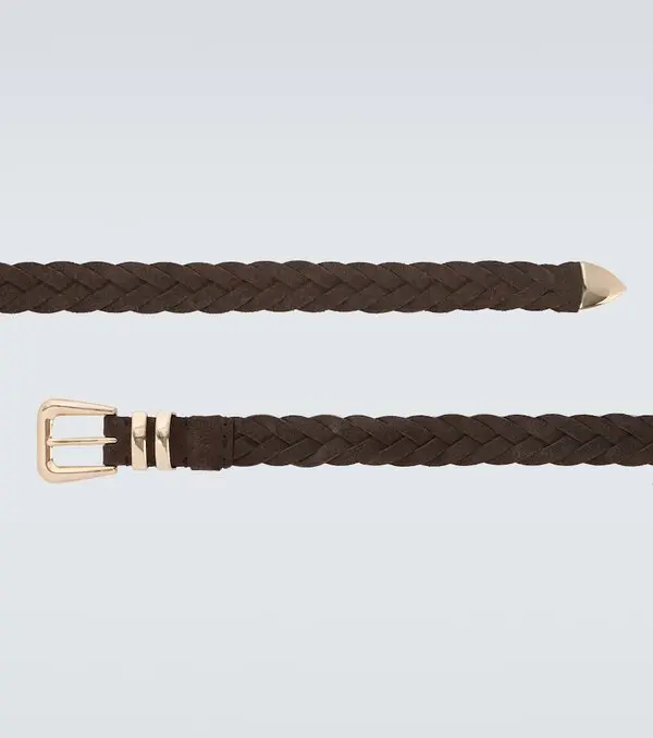 Brunello Cucinelli Braided Suede Belt