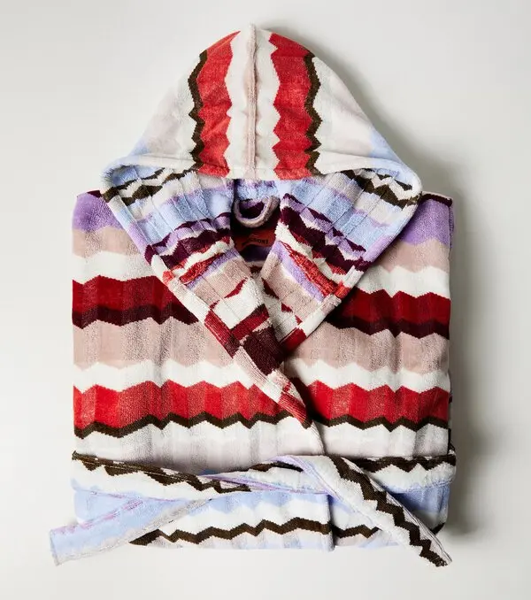 Missoni Eva Zigzag Cotton Terry Bathrobe