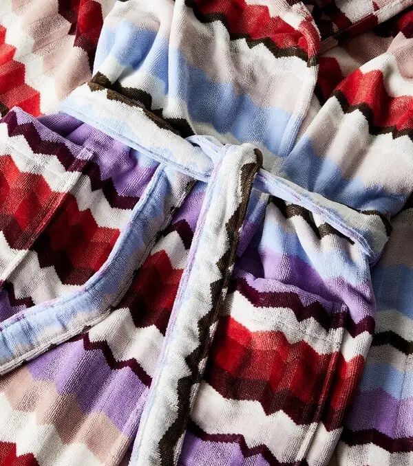 Missoni Eva Zigzag Cotton Terry Bathrobe