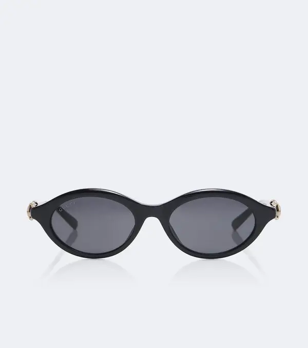 Gucci Horsebit Round Sunglasses - Black