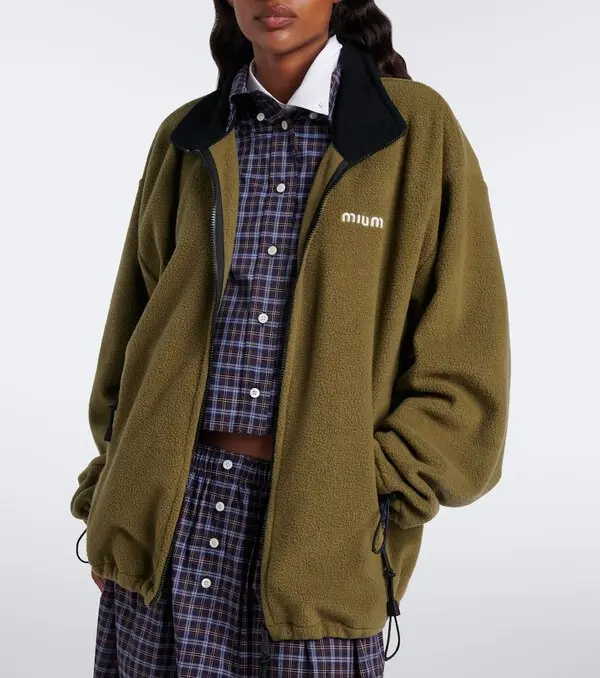 Miu Miu Oversized Fleece Jacket