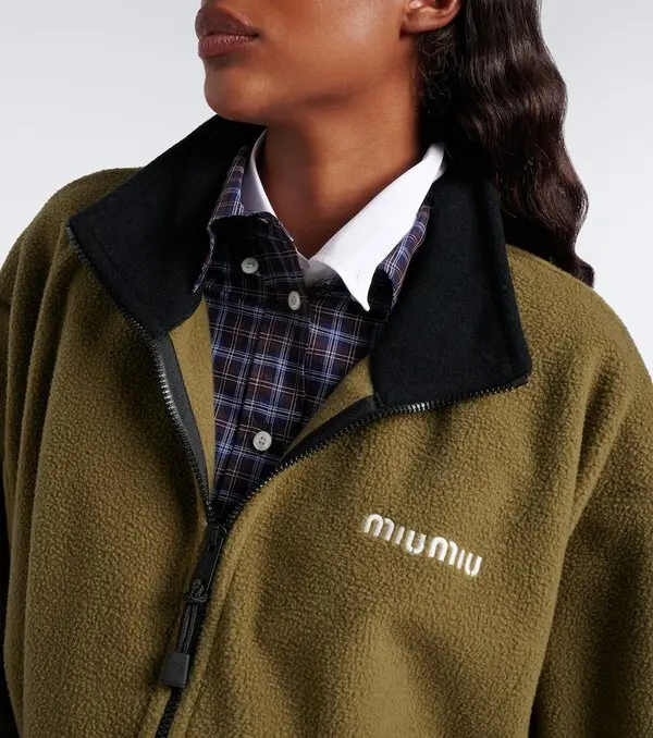 Miu Miu Oversized Fleece Jacket