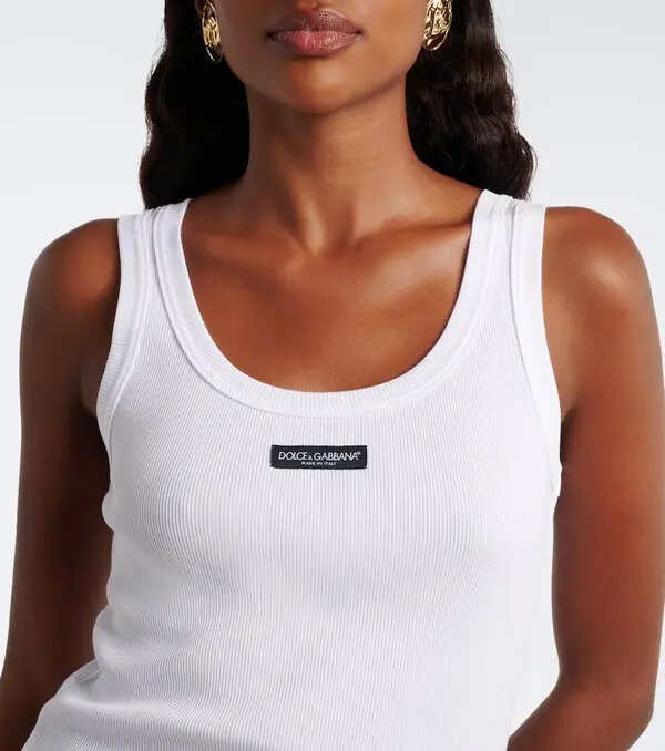 Dolce & Gabbana Logo Cotton Tank Top