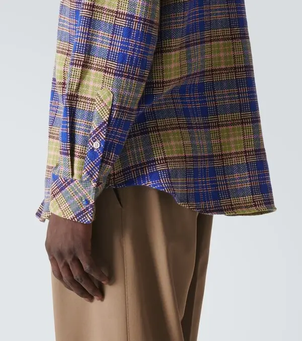 GOD'S TRUE CASHMERE Tartan Cashmere Shirt