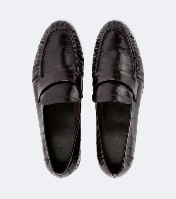 THE ROW Soft Eel Leather Loafers