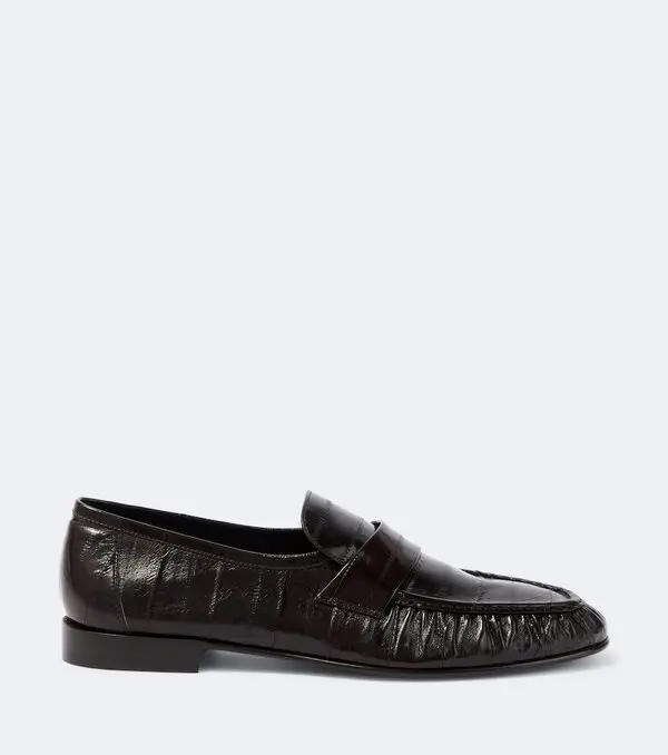 THE ROW Soft Eel Leather Loafers