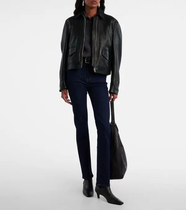 FRAME Pencil High-rise Slim Jeans