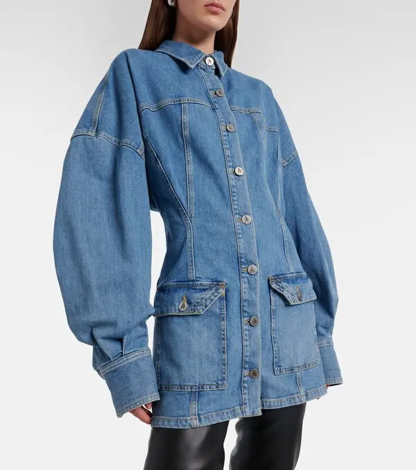 Attico Denim Mini Dress