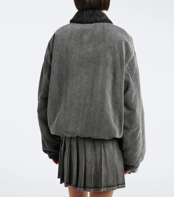 Miu Miu Corduroy Cotton Bomber Jacket