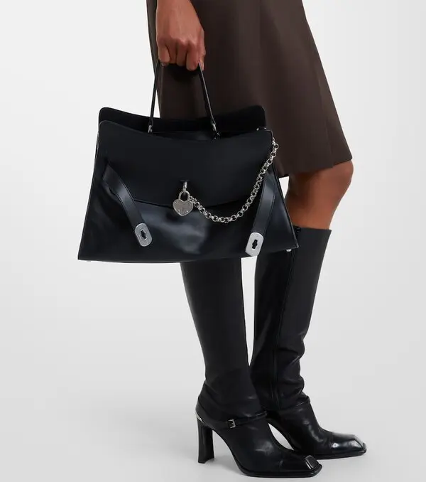 Alexander McQueen Locke Medium Leather Tote Bag