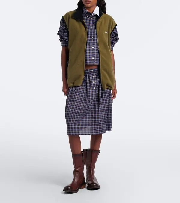 Miu Miu Fleece Vest - Green