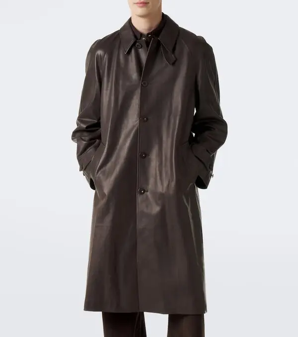 THE ROW Sitali Leather Car Coat