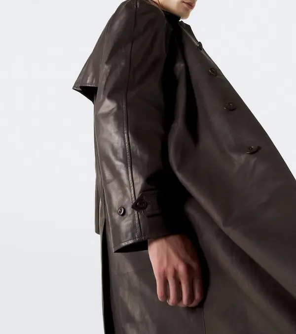 THE ROW Sitali Leather Car Coat
