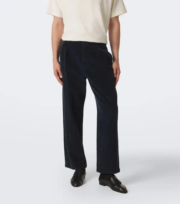 THE ROW Tuxo Cotton Corduroy Straight Pants
