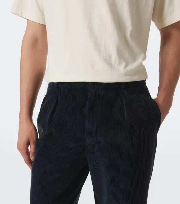 THE ROW Tuxo Cotton Corduroy Straight Pants