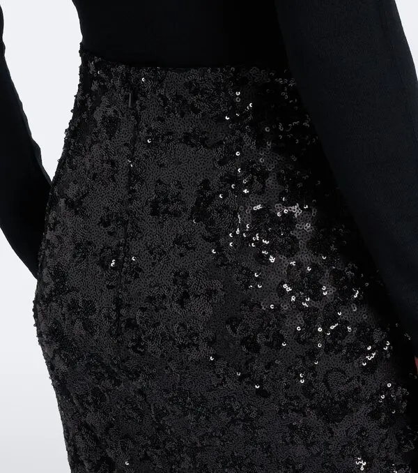 Max Mara Sequined Pencil Skirt