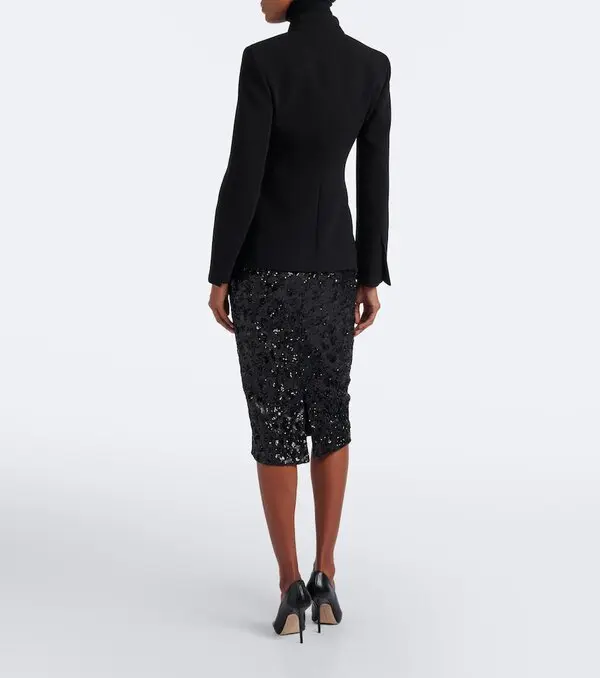 Max Mara Sequined Pencil Skirt
