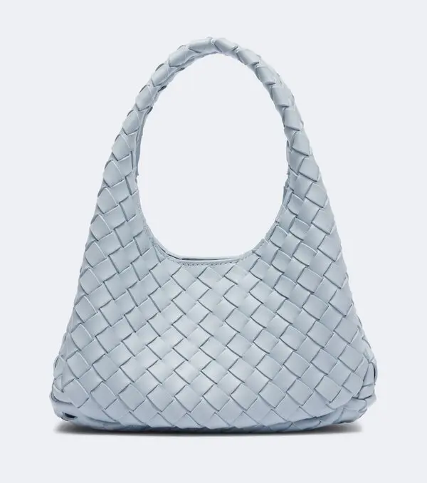 Bottega Veneta Campana Mini Leather Top-handle Bag - Blue