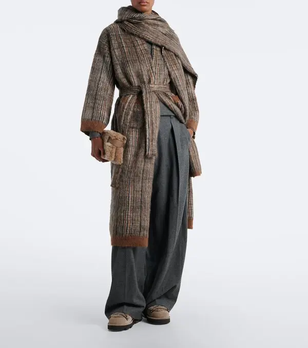 Brunello Cucinelli Monili Shearling And Suede Snow Boots