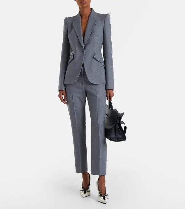 Alexander McQueen Wool Slim Pants