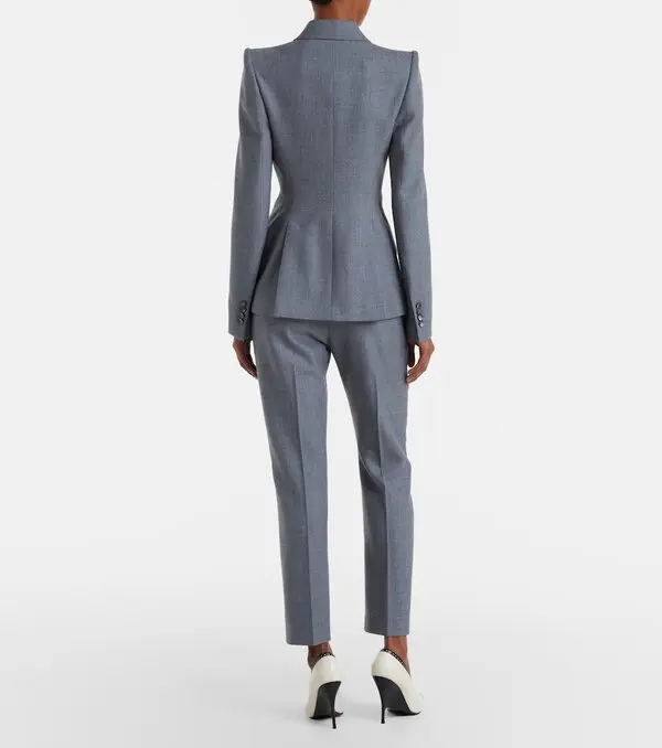 Alexander McQueen Wool Slim Pants