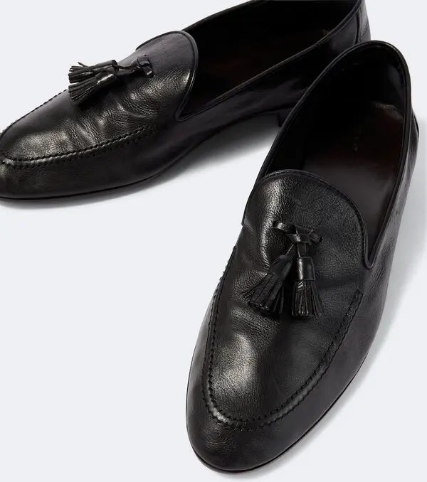 THE ROW Caden Leather Loafers