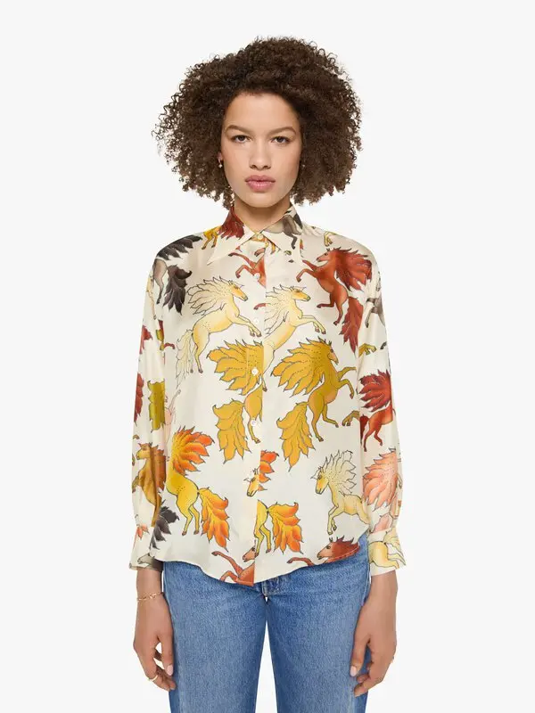 La Prestic Ouiston Brooks Shirt Chevaux De Feu Ecru