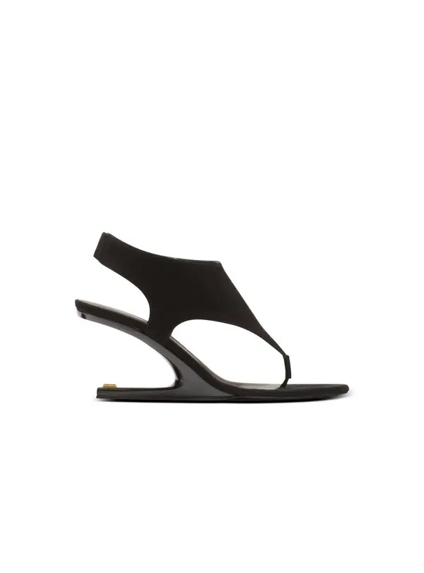 Balmain No Wedge Suede Sandals