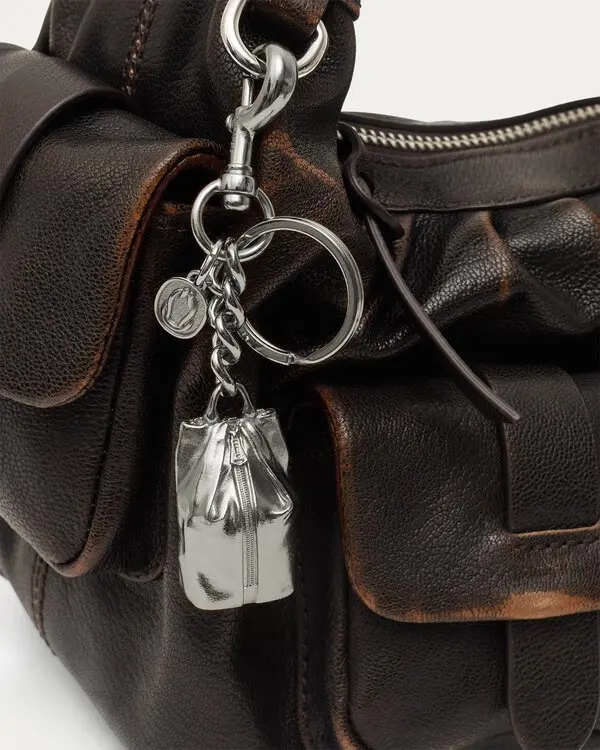 AIMEE Tamitha Backpack Key Chain - Shiny Silver