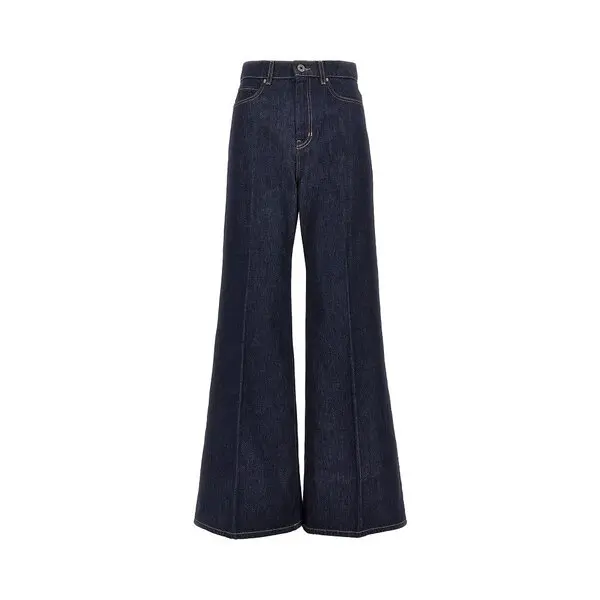 Max Mara Cotton Denim Wide-leg Jeans