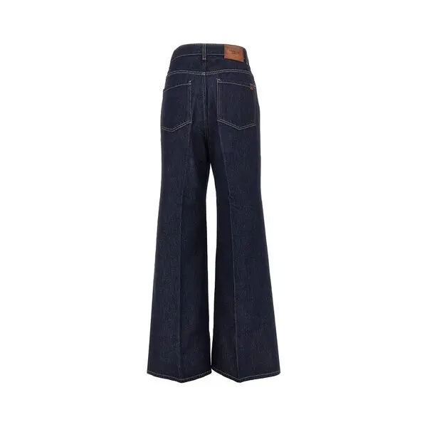 Max Mara Cotton Denim Wide-leg Jeans