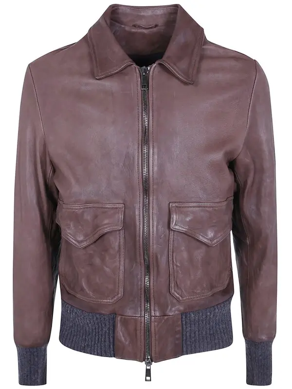 GIORGIO BRATO Classic Leather Jacket