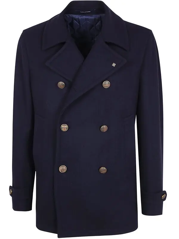 Tagliatore Double Breasted Wool And Cashmere Jacket