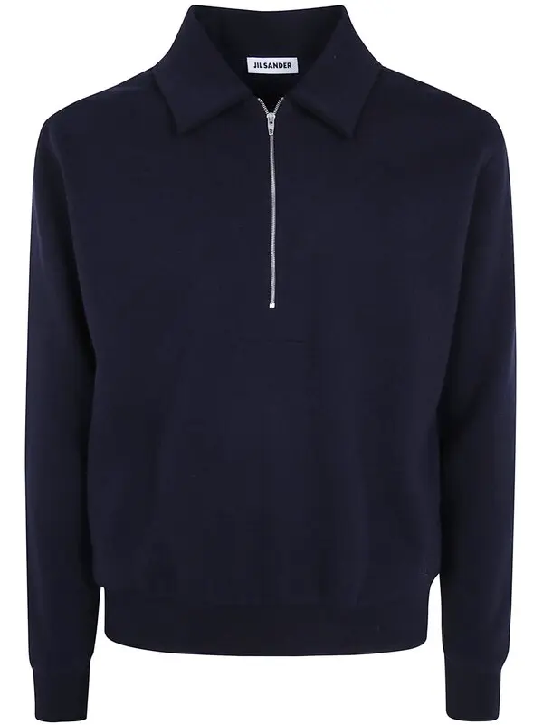 JIL SANDER Sweatshirt Crew Neck Long Sleeves 'embroidered
