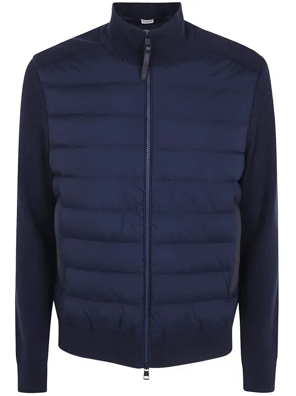 Moncler Wool Blend Zip-up Cardigan