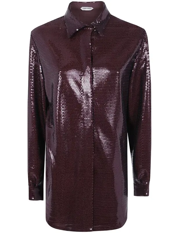 Alberta Ferretti Sequined Jersey Shirt
