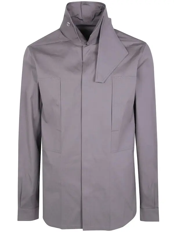 Rick Owens Cotton Blend Shirt Jacket