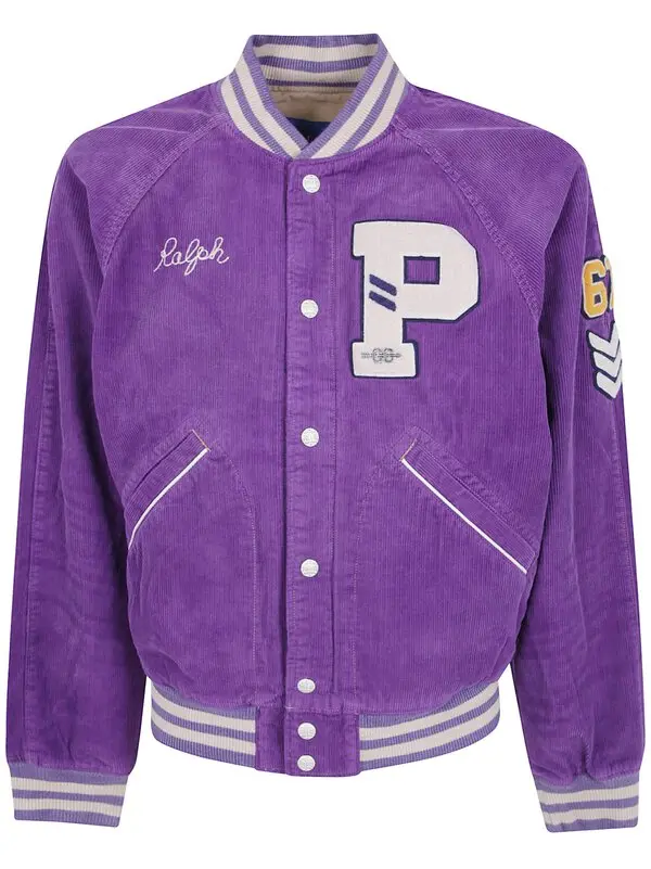 Polo Ralph Lauren Jacket Woven Bomber "new Violet Washed - Blue