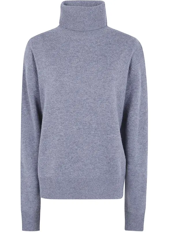 THE FRANKIE SHOP Sweater Padded Knit Turtleneck "gala